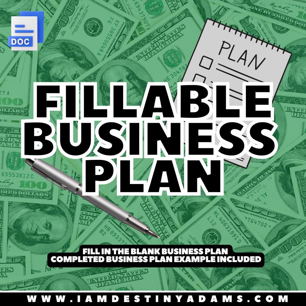 Fill In The Blank Business Plan (Done For You Business Plan) – Destiny ...